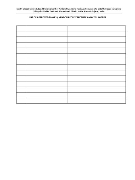 013 List Of Approved Makes Lothal Project Pdf Valve