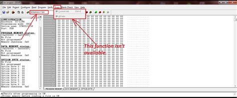 How To Erase The Stm8s207s8t6c Microcontroller Stmicroelectronics
