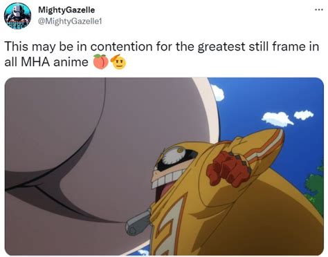 This May Be In Contention For The Greatest Still Frame In All Mha Anime 🍑 Booty Incoming