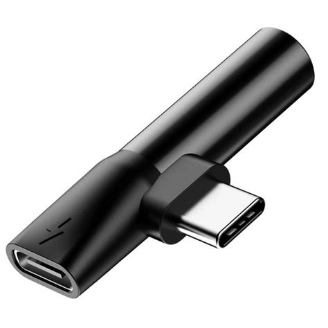 Adaptateur Baseus Usb L41 Type C Vers Usb Type C Mini Jack 35 Mm Noir