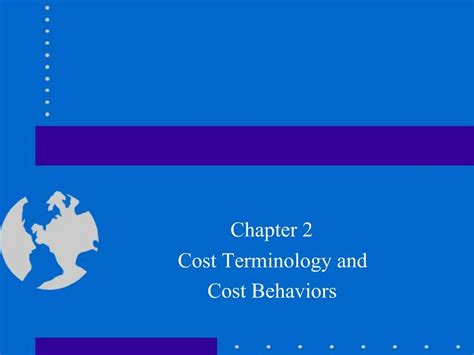 PPT Chapter Cost Terminology And Cost Behaviors PowerPoint Presentation ID