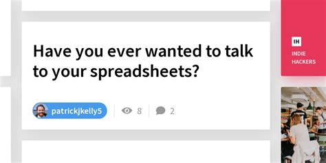 have you ever wanted to talk to your spreadsheets