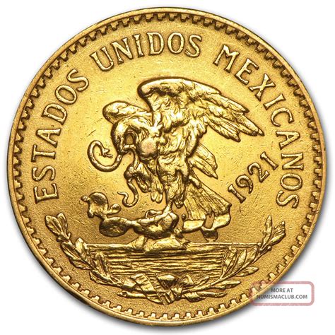 192110 Mexican 20 Pesos Gold Coin Cleaned Sku 82852