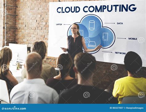 Cloud Computing Data Networking Connection Technology Concept Stock