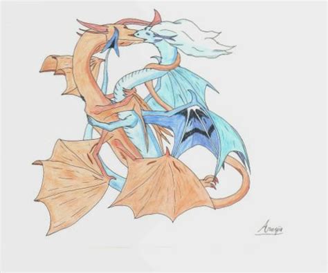 Kissing Dragons By Arasjiestormdragon On Deviantart