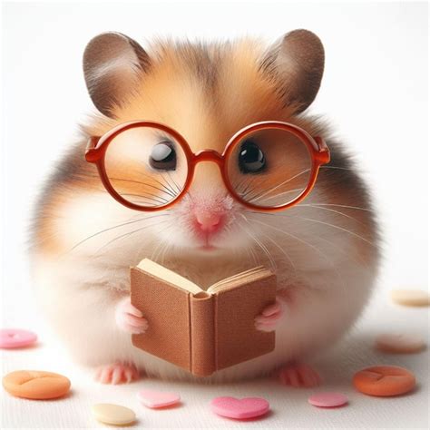 Милый хомяк Премиум векторы