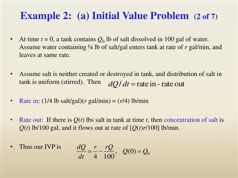 Ppt Sec 2 3 Modeling With First Order Equations Powerpoint Presentation Id 3385918