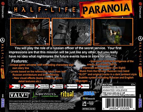 Paranoia Half Life Mod Back Color Hq Blk Cover Design By… Flickr