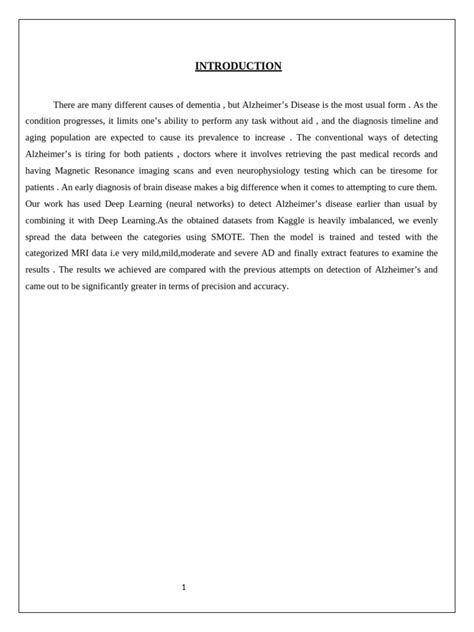 Alzheimers Detection Using Deep Learning 1 2 Pdf Alzheimers Disease Sensitivity And