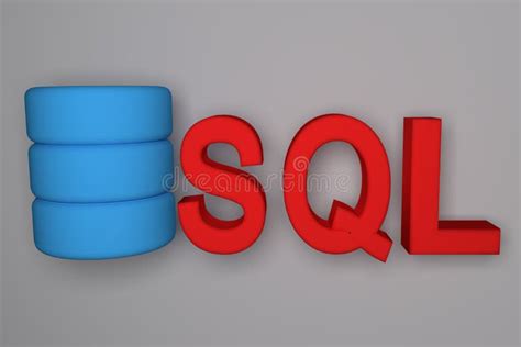 Sql Structured Query Language Database Search Data Logo Icon On White Background Stock