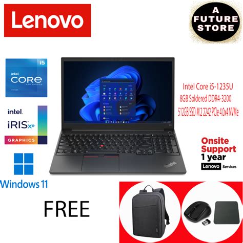 Lenovo ThinkPad E15 Gen 4 21E6000CMY 15 6 FHD Laptop I5 1235U 8GB 512GB SSD Iris Xe W11P