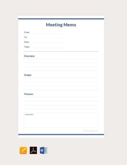 16 FREE Memo Templates PDF Word Google Docs Apple MAC Pages Template Net