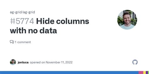 Hide Columns With No Data · Issue 5774 · Ag Gridag Grid · Github