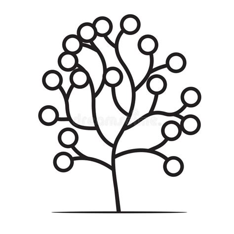 Shape Of Black Tree And Icon Vector Illustration Stock Illustration Illustration Of Garden