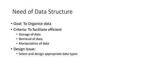 Unit 1 Introduction To Data Structures1pptx