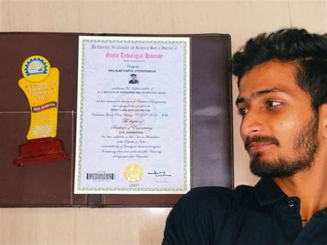 Parth Sikligar On Linkedin Excited To Hold My Degree Certificate In Hand A Testament To Hard