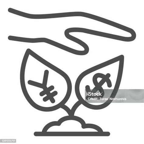 엔화와 달러 성장 통제 라인 아이콘 경제 제재 개념 통화 공장이 흰색 배경에 서명보호 손 달러 와 엔 아이콘 개요 위의 손 벡터 그래픽 0명에 대한 스톡 벡터 아트 및 기타