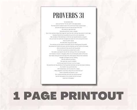 Proverbs 31 Printable Pdf Download Scripture Verse Bible Verse Wall