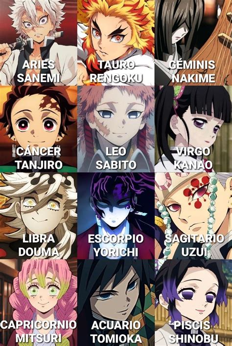 Kimetsu No Yaiba Zodiacs Artofit