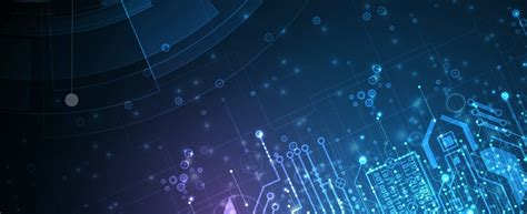 Abstract Blue Circuit Board Background Futuristic Vector Image