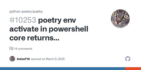 Poetry Env Activate In Powershell Core Returns Discovered Shell Doesn T Have An Activator In