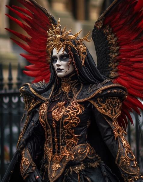 Dark Fantasy Halloween Costumes Demonic Costume Demon Masquerade