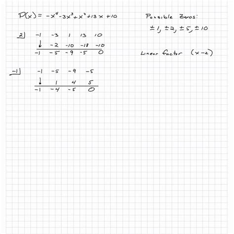 SOLVED Factor Polynomial As A Product Of Linear Factors P X X X X X