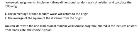Solved Homework Assignments Implement Three Dimensional Chegg