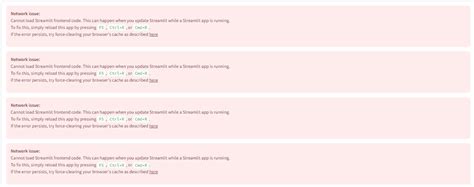 Network Issue On End Users Community Cloud Streamlit