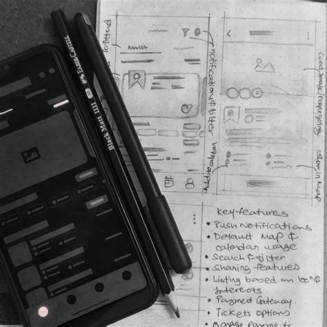 Event App Sketch Wireframe Sketch Event App Wireframe