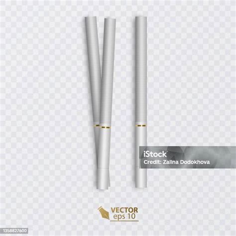 투명 한 배경에 현실적인 담배 설정 벡터 일러스트레이션 Health에 대한 스톡 벡터 아트 및 기타 이미지 Health 개념 개념과 주제 Istock