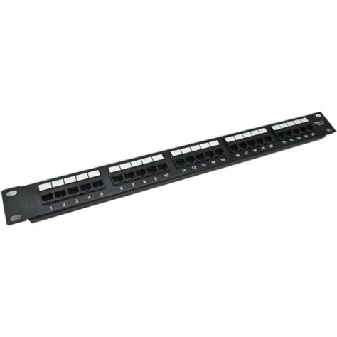 Jual Cat3 Rj11 Telepon Patch Panel 25 Port For 1u 19 Inch Server Rack Black Di Seller