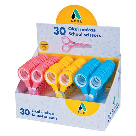 Детска ножичка, 13 см, цветен принт, 30 бр. дисплей - Кохинор България ...