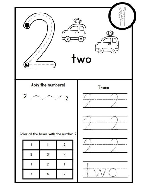 Preschool Number And Counting Activity Book Etsy