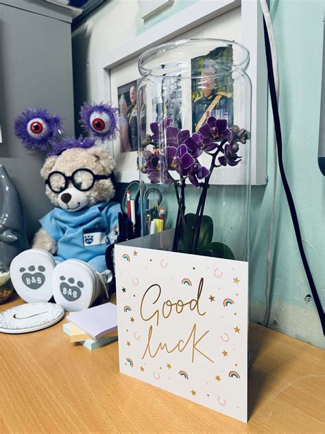 Nearly Four Weeks Into My New Job Role And Had A Visit From Our Md With A Good Luck Present How