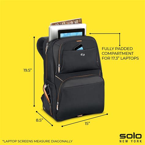 Solo New York Unisexs Ambition Laptop Backpack