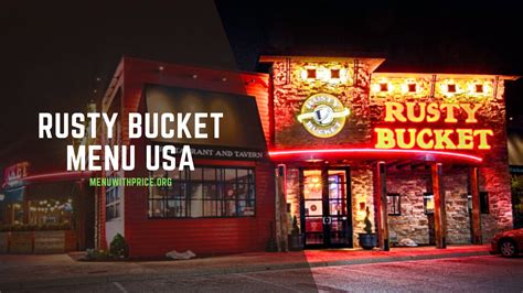 Rusty Bucket Menu With Prices 2025 USA UPDATED
