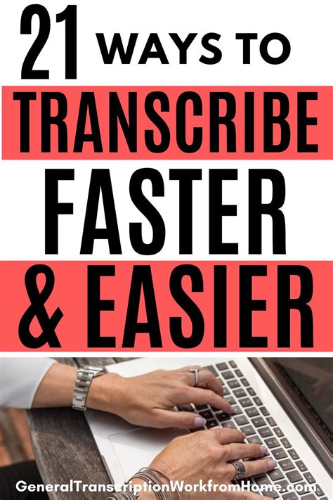 Tips To Transcribe Faster And Easier