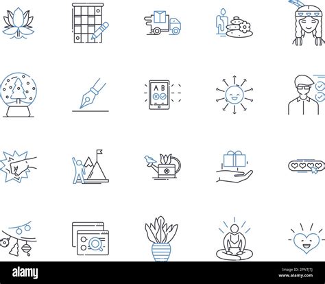 Inspiration Line Icons Collection Motivation Drive Creativity