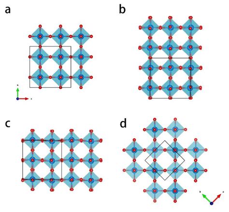 Crystal Structures Of The Most Commonly Occurring Wo3 Polymorphs