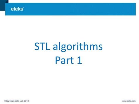 Cpp 2013 8 Stl Containers Part 2 Ppt