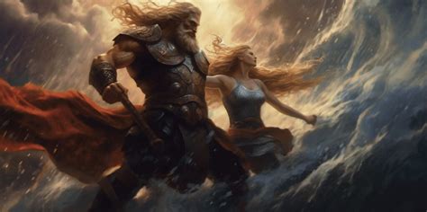 Thrúd The Mighty Daughter Of Thor Viking Style