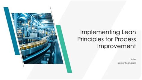 Implementing Lean Principles For Process Improvement Ppt Powerpoint At