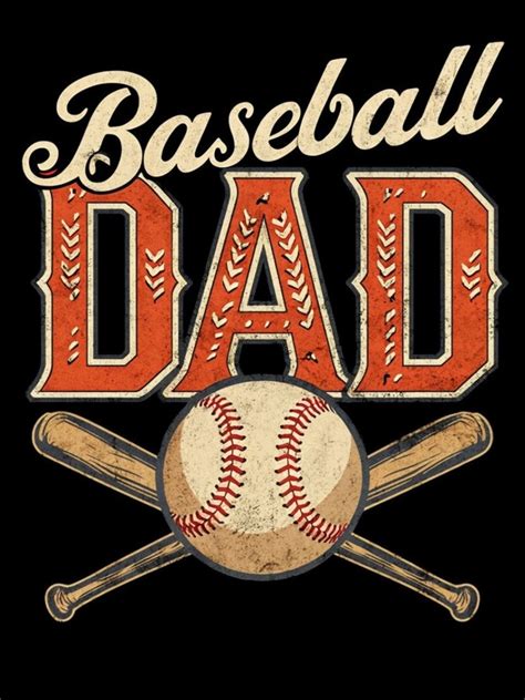 Vintage Baseball Dad Graphic Design T Shirt Playground