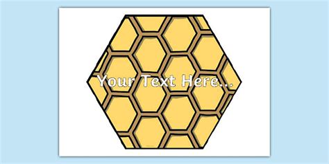 Editable Hexagon Honeycomb Display Twinkl