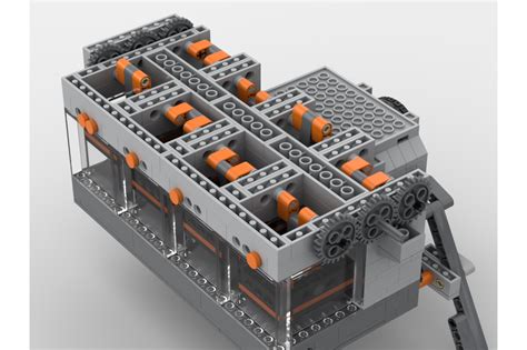 Lego Moc Vacuum Engine Inline 4 By J Mods Bricks Rebrickable Build