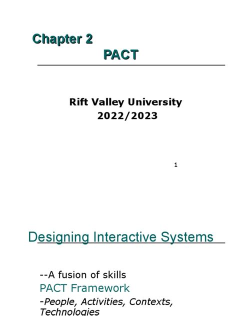 Lect02 Pact Analysis Pdf Usability System