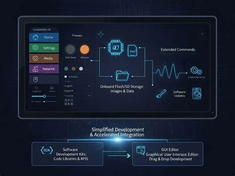 5 0 Inch Smart Display Hmi Touchscreen Panel 800×480 Display Uart Rs232 Serial Lcd Arduino