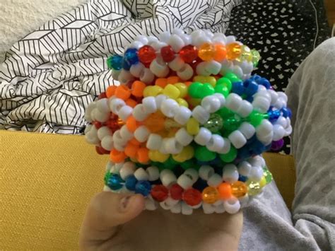 Rainbow Rotating Kandi Cuff By Tonkotsuman7 Kandi Photos On Kandi Patterns