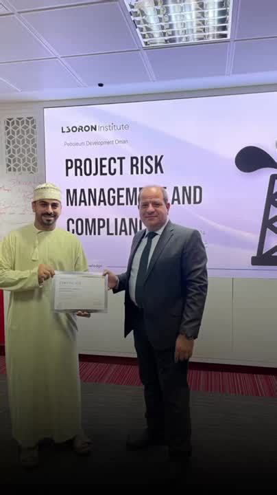 Aiman Al Kharusi On Linkedin Attending The Three Day Workshop On Project Risk Management Was